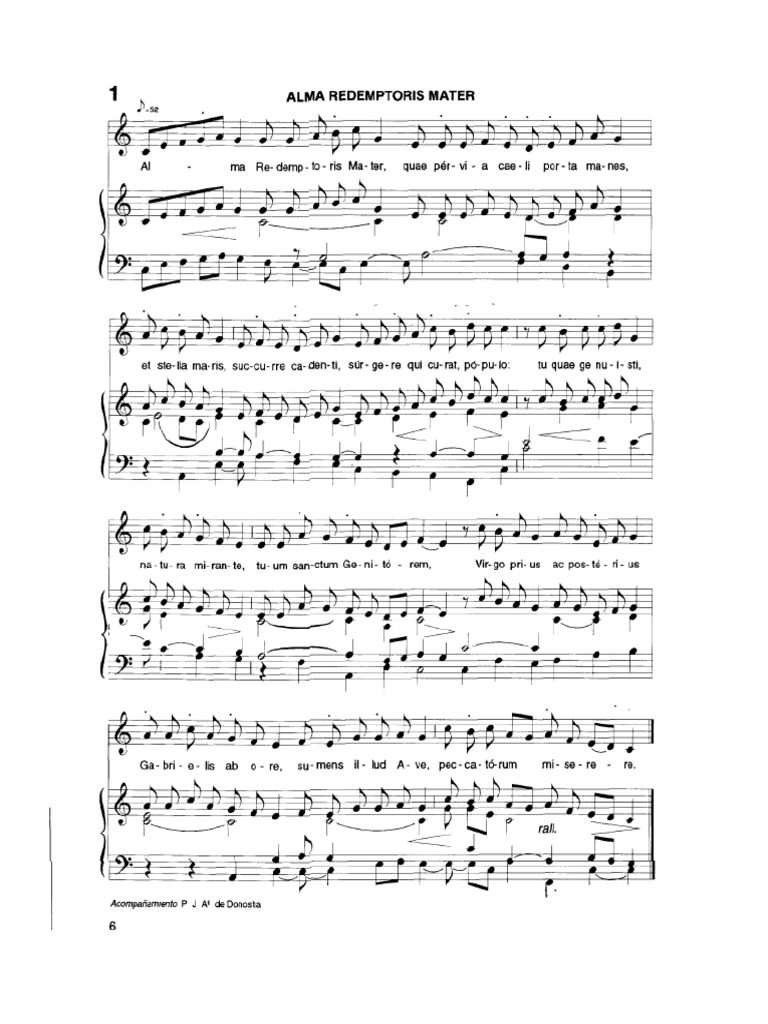 Alma Redemptoris Mater | PDF