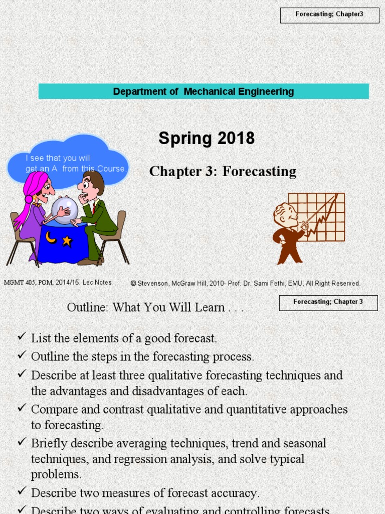 Spring 2018 Chapter 3 Forecasting Download Free Pdf Forecasting