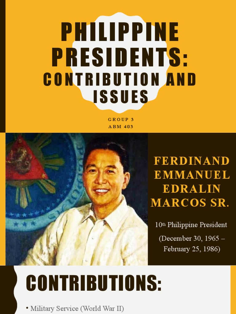 Contributions of Philippine Presidents | PDF