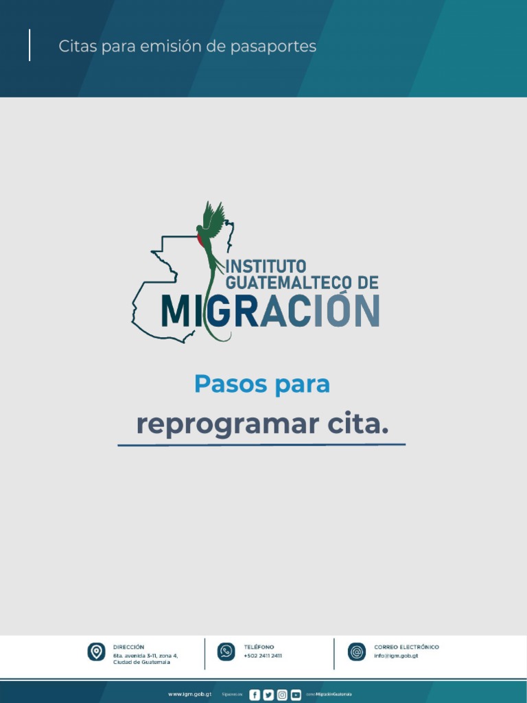 Pasos para Reprogramar Cita | PDF | Derecho