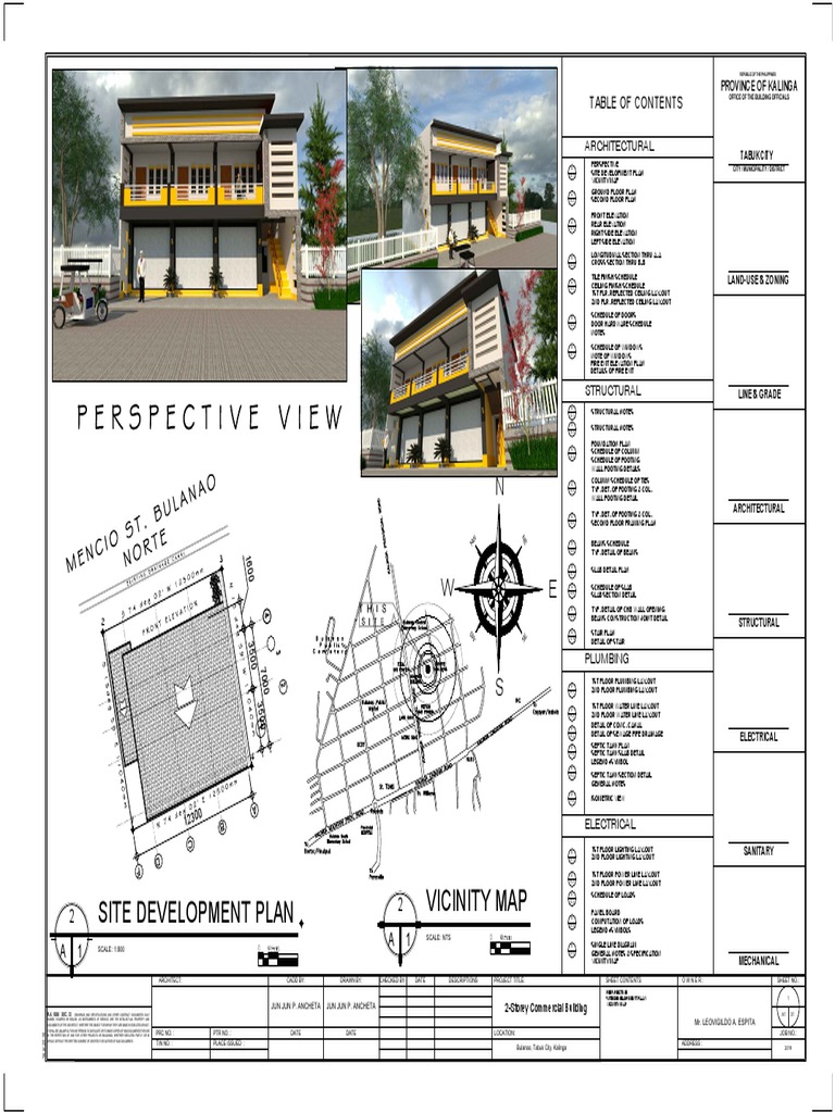 Perspective View: Site Development Plan Vicinity Map | PDF | Building ...