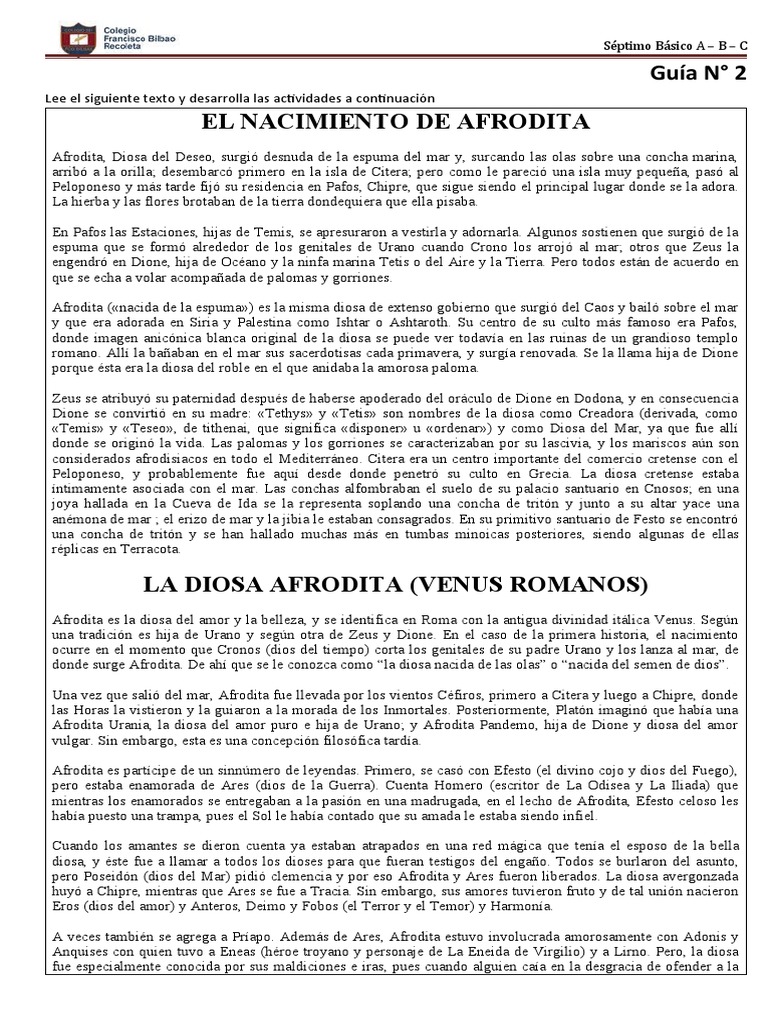 G N2 Mito | PDF | Afrodita | París (mitología)