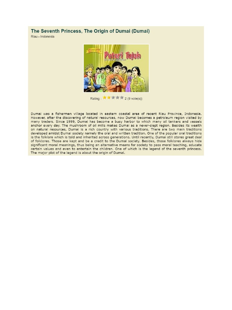 Legend of the Seven Princesses | PDF | Unrest