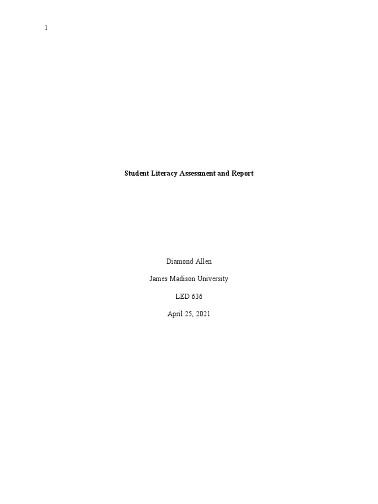 Qri and Literacy Assessment Paper | PDF | Reading Comprehension | Literacy