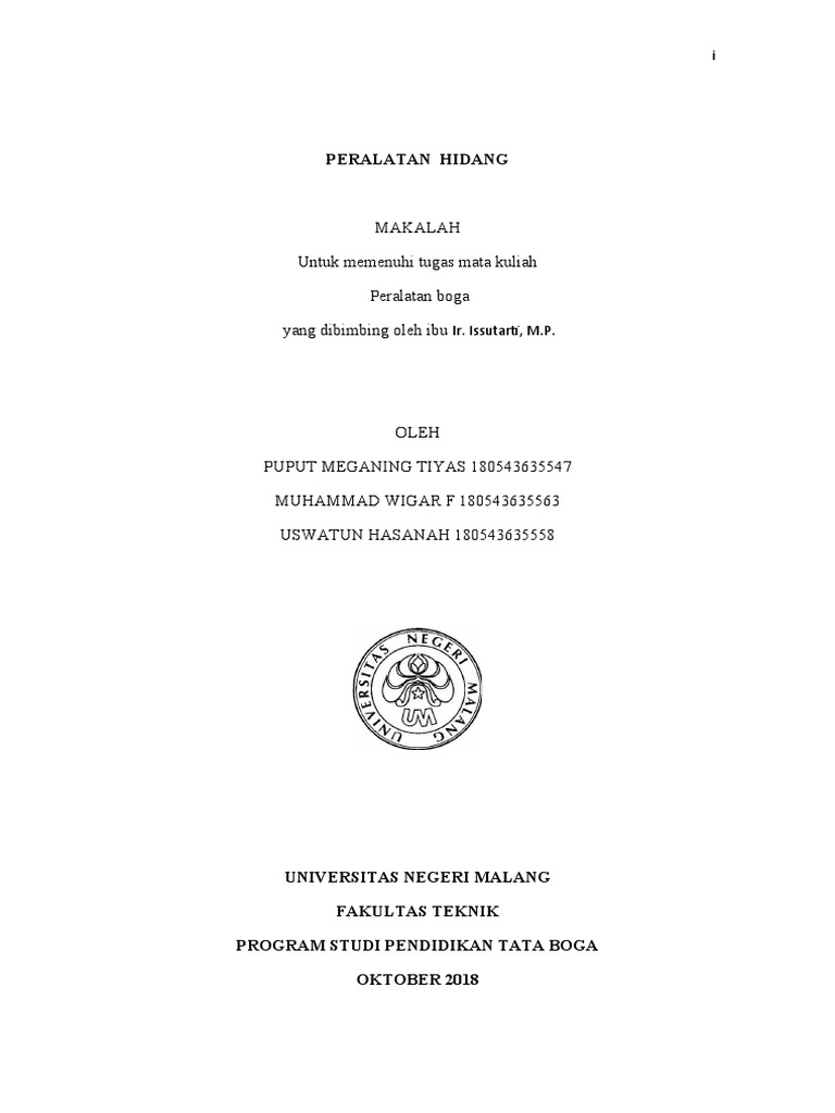 Alat Hidang | PDF