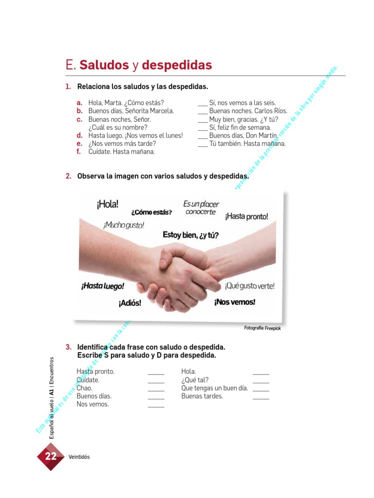 Saludos y Despedidas | PDF