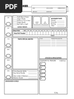 ShadowDark Character Sheet Fillable-1 | PDF