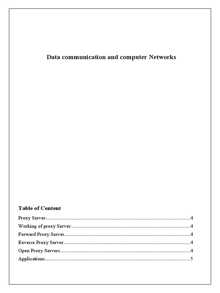 Final DCCN Report | PDF | Proxy Server | File Transfer Protocol