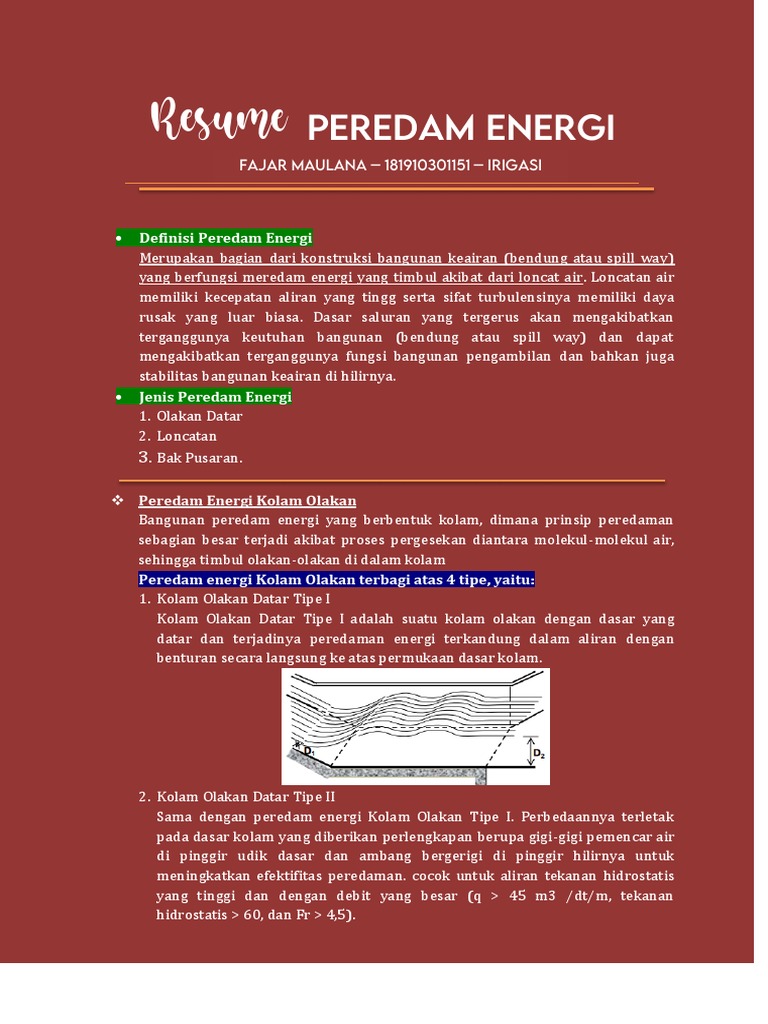 Tugas Resume Peredam Energi | PDF