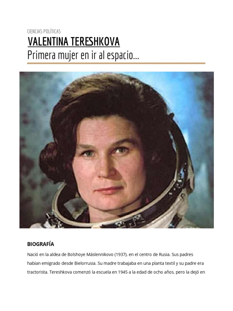 Valentina Tereshkova | PDF