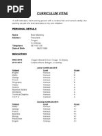 LCVP Sample CV | PDF | Behavior Modification | Learning