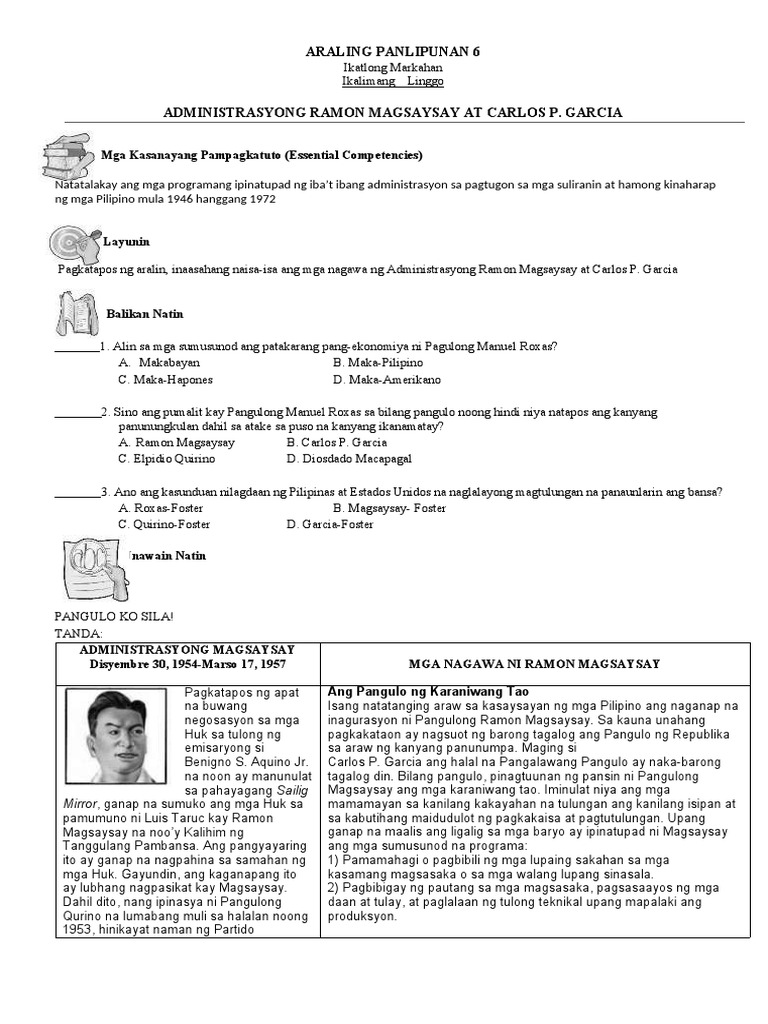 AP Grade6 Quarter3 Module Week5 | PDF