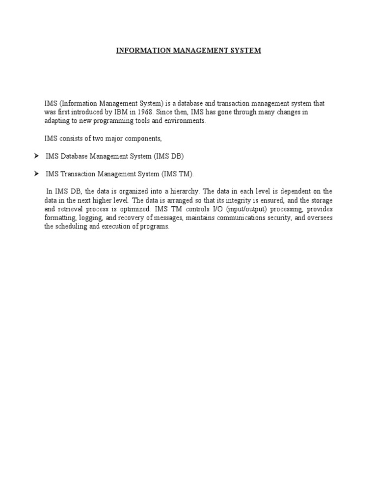 INFORMATION MANAGEMENt | PDF