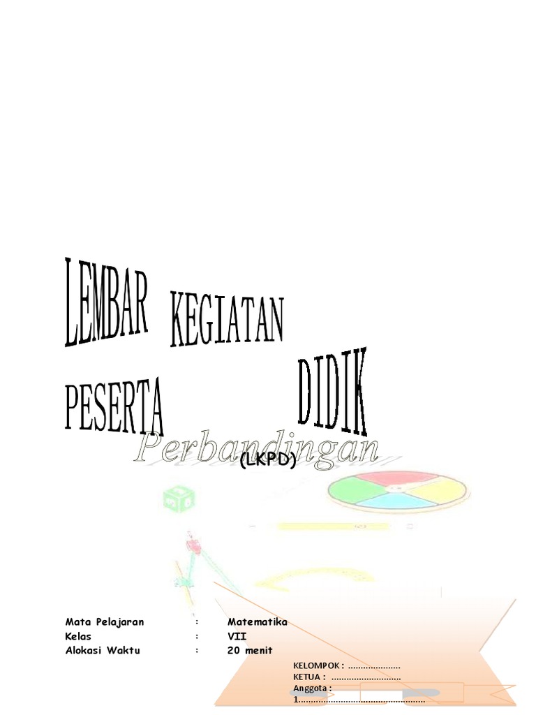 LKPD Skala Dan Perbandingan | PDF