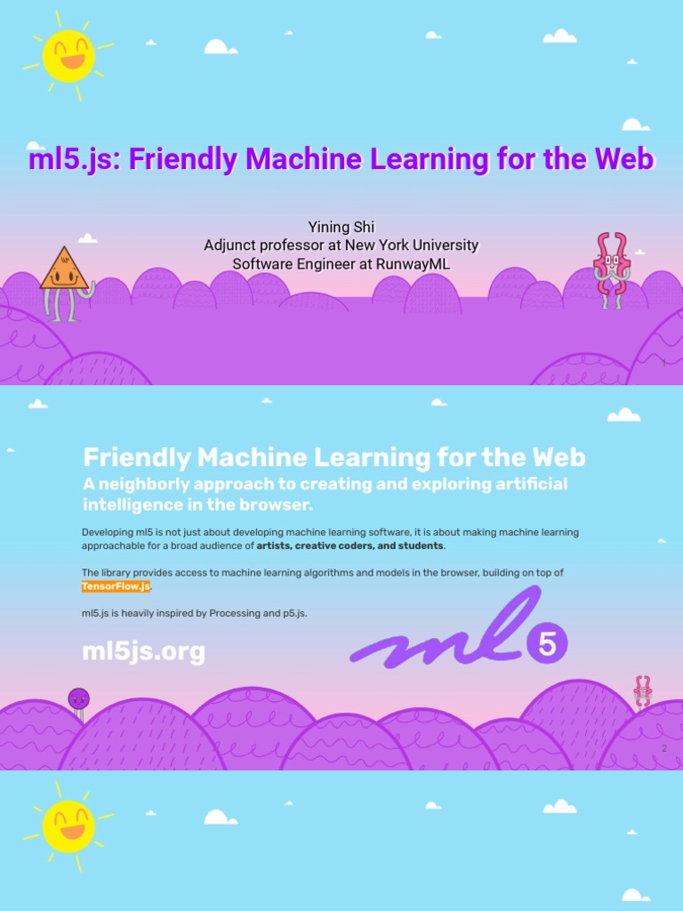 ml5.js: Friendly Machine Learning For The Web | PDF | Machine Learning ...