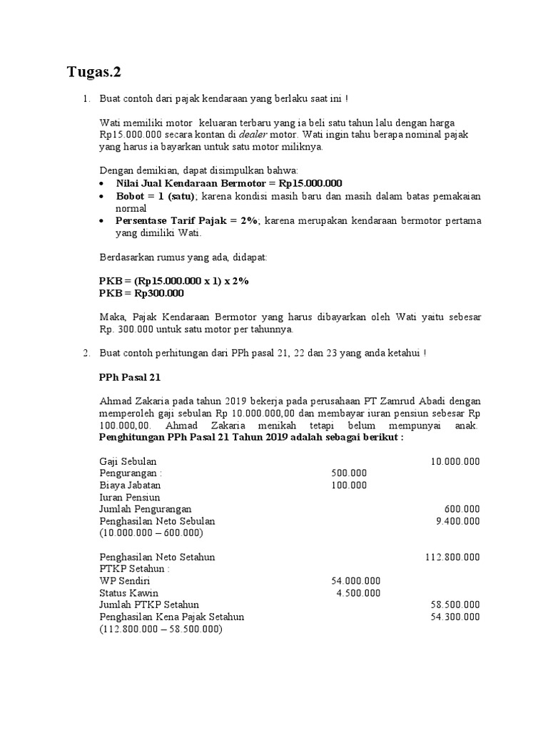 TUGAS 2 Administrasi Perpajakan | PDF