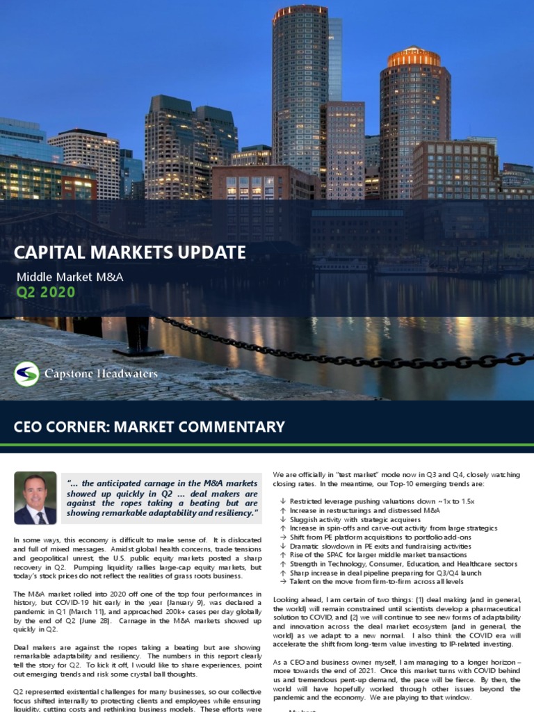 FINAL - Capstone Headwaters Capital Markets Update Q2 2020 | PDF ...