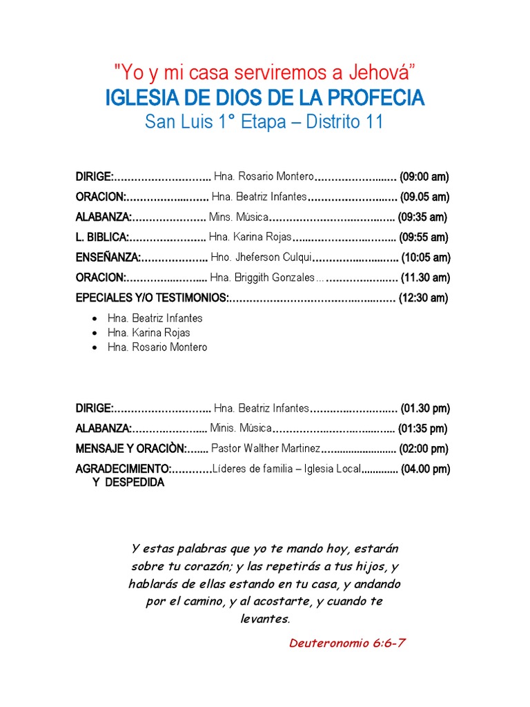 PROGRAMA - Ayuno | PDF | Cocina, comidas y vino | Religión y espiritualidad