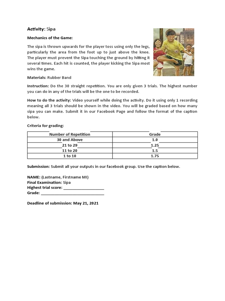 Sipa Final Exam | PDF