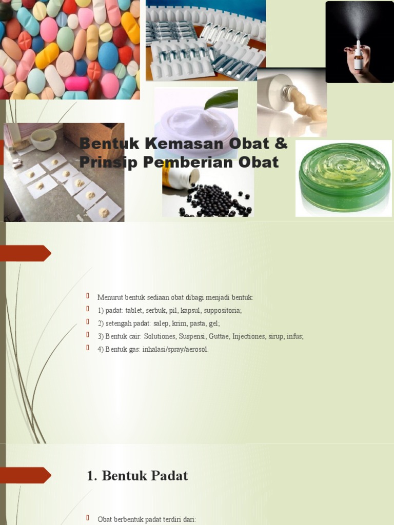 Bentuk Kemasan Obat | PDF