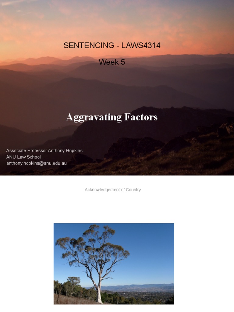 Week 5 2021 - Aggravating Factors | PDF | Mitigating Factor | Crime ...