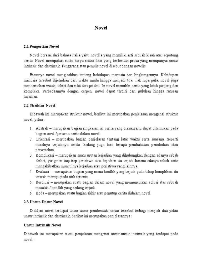 Novel& Artikel | PDF | Fiksi Umum