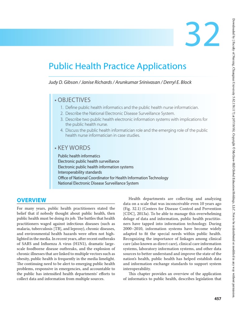 Public Health Practice Applications: - Objectives | PDF | Health ...