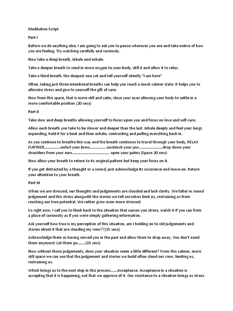 Cultivating Calm: A Guided Meditation for Relieving Stress and Gaining ...