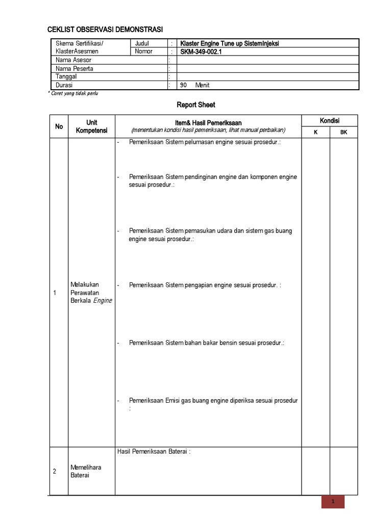 06B. FR - IA.02 LEMBAR KERJA (Report Sheet) ETU INJEKSI | PDF