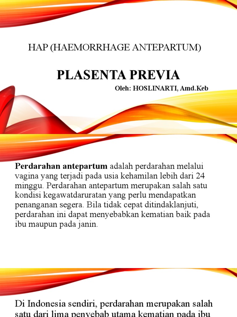 HAP (Haemorrhage Antepartum) | PDF