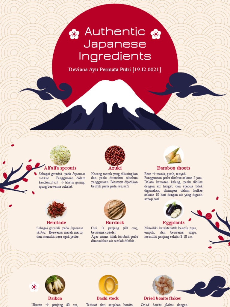Japanese Ingredients | PDF