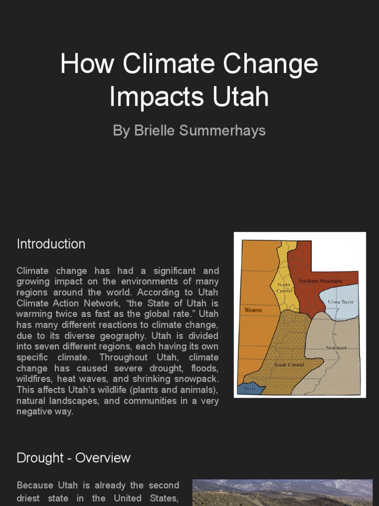How Climate Change Impacts Utah | PDF | Heat Wave | Wildfire