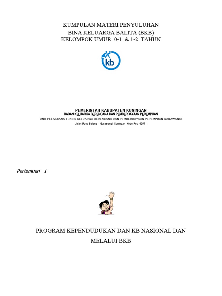 Jilid Materi Pertemuan BKB | PDF