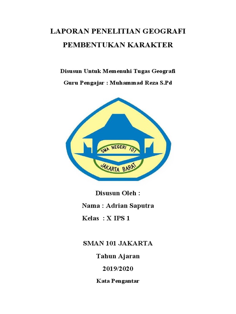Pembentukan Karakter di SMAN 101 Jakarta | PDF