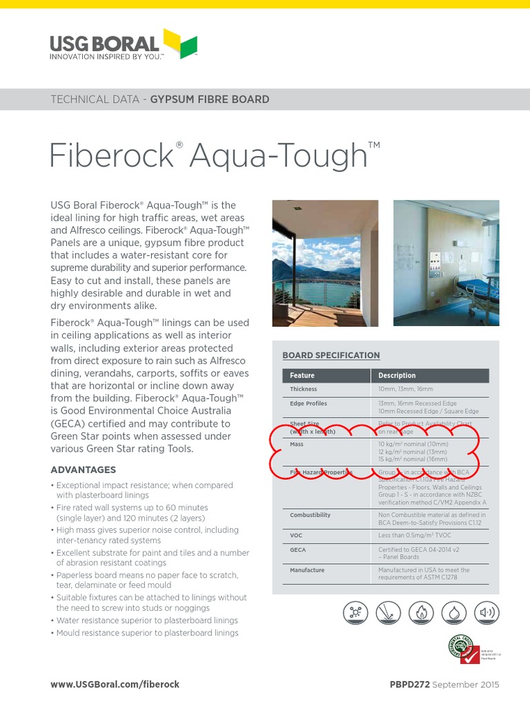 Gypsum Board Self Weight | PDF | Drywall | Wall