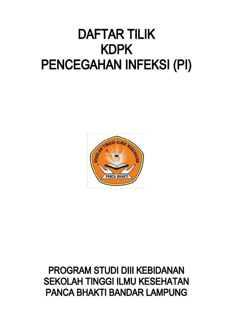 Bagi DAFTAR TILIK KDPK PENCEGAHAN INFEKSI | PDF