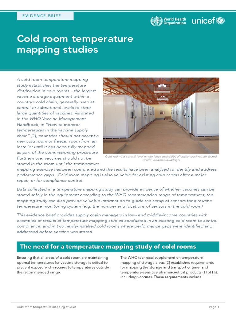 Cold Room Temperature Mapping Studies | PDF | Refrigeration | World ...