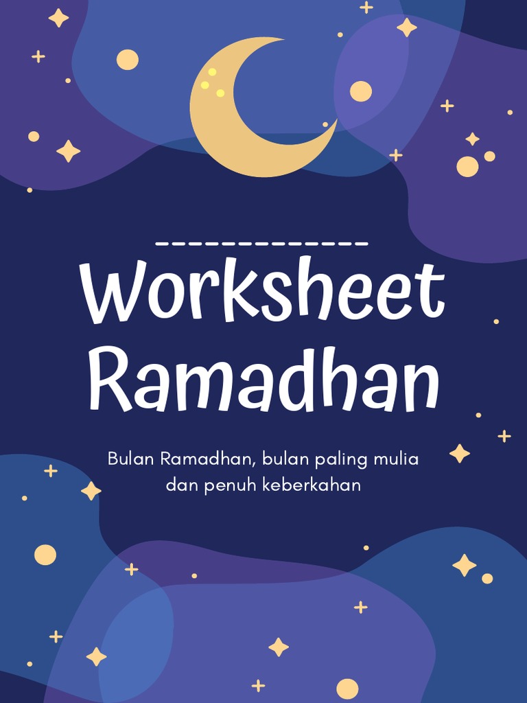 Worksheet Ramadhan untuk Anak TK | PDF