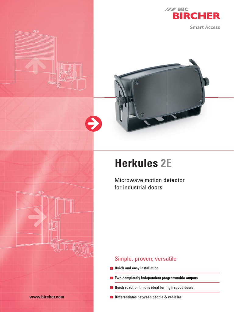 Herkules: Microwave Motion Detector For Industrial Doors | PDF ...