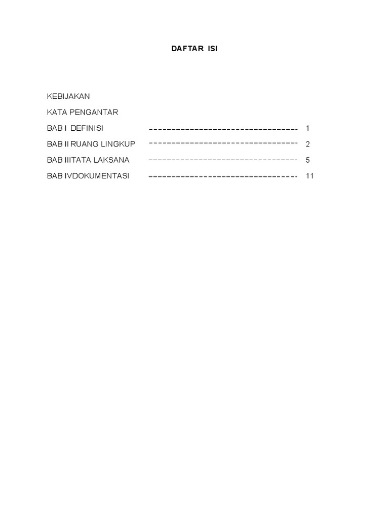Daftar Isi Panduan Demolition | PDF