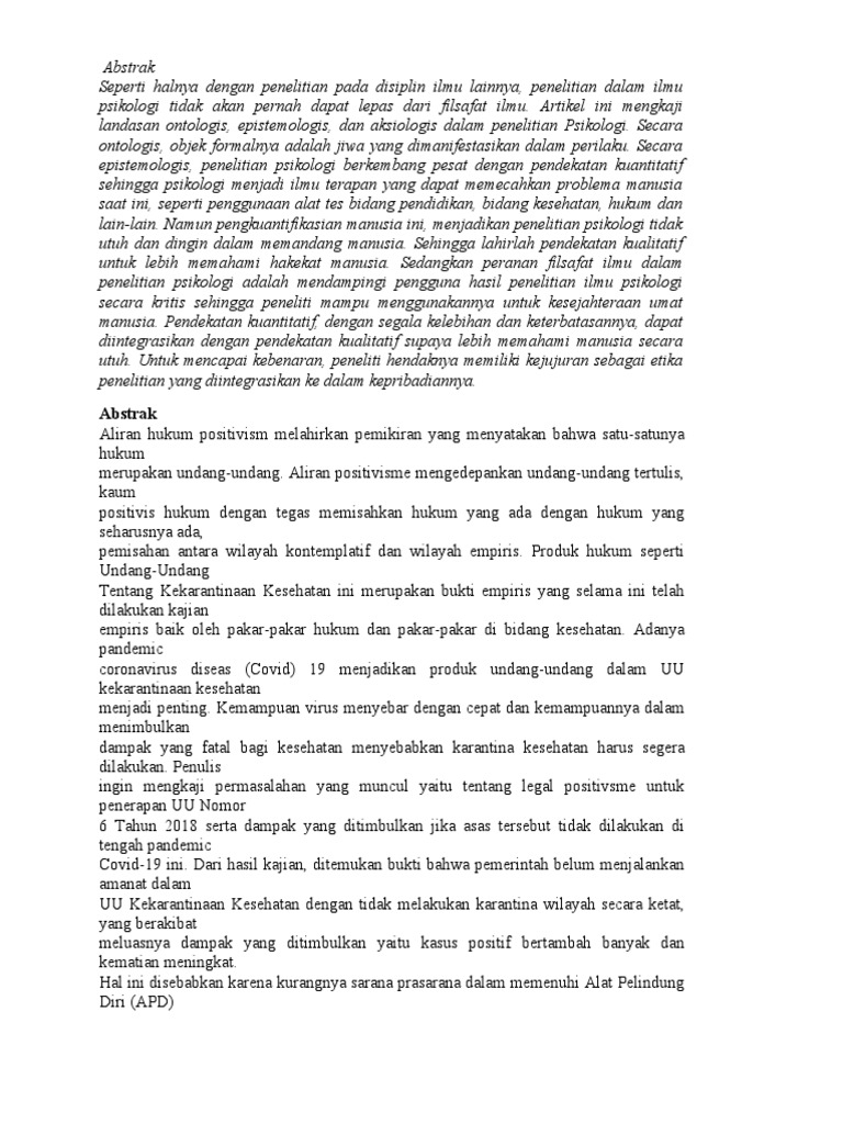 Abstrak Filsafat | PDF