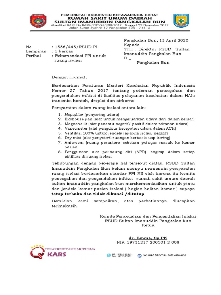 Surat Rekomendasi PPI | PDF