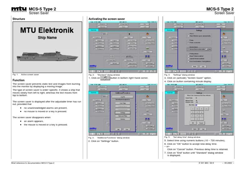 MTU, E531960 00E Screen Saver MCS-5 (08-23-10) | PDF | Button ...