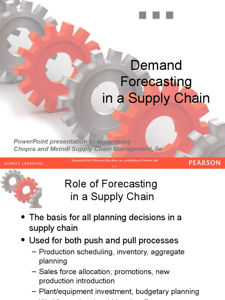 Demand Forecasting in A Supply Chain: Powerpoint Presentation To ...