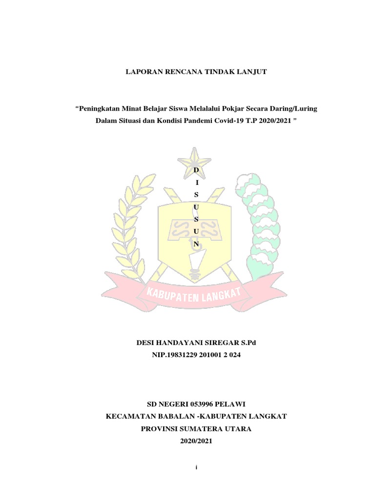 Laporan RPK Dan PK | PDF