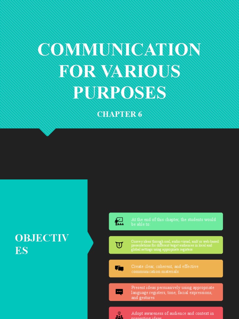 Chapter 6 - Purposive Communication | PDF | Narration | Persuasion