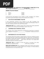 Resolution For Opening Bank Acc - Trust | PDF