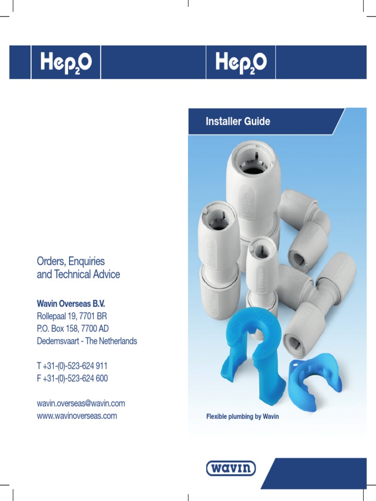 Hep2O Installer Guide WOBV | PDF | Pipe (Fluid Conveyance) | Building Materials