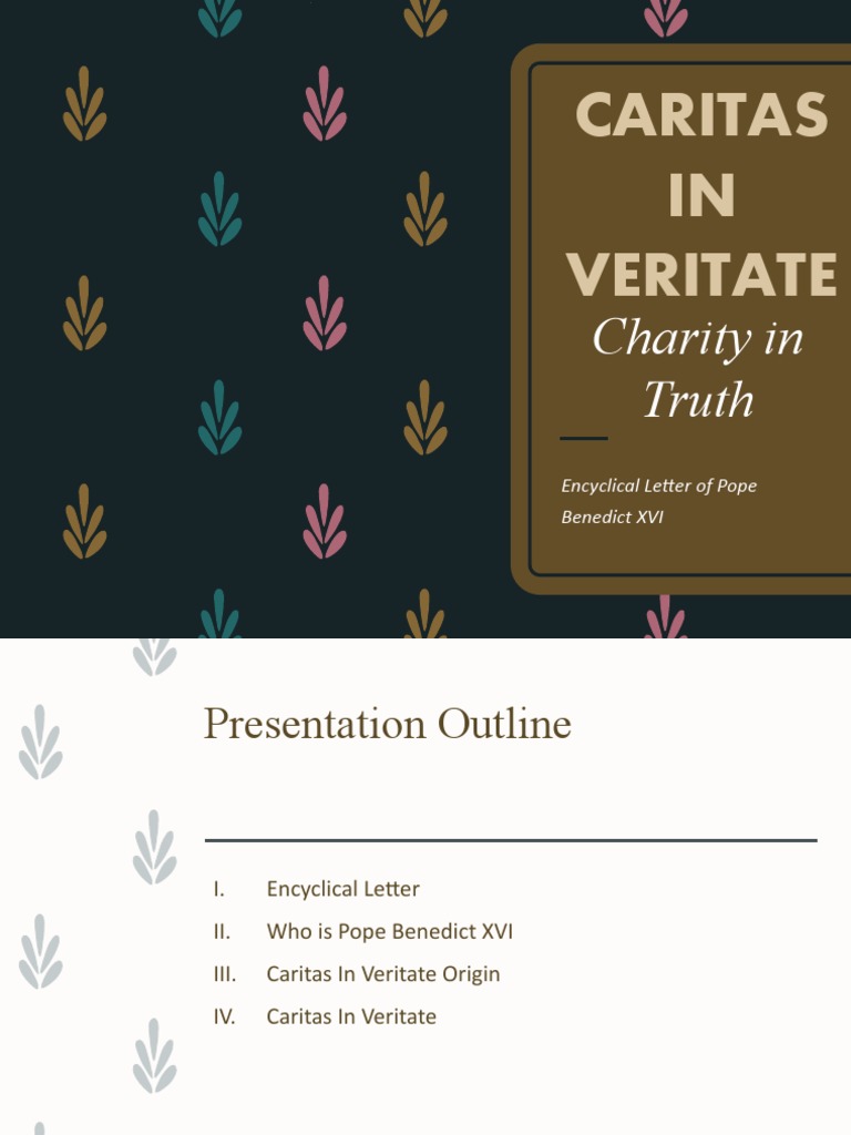 Caritas in Veritate | PDF | Pope Benedict Xvi | Catholic Church Caritas in Veritate | PDF | Pope Benedict Xvi | Catholic Church