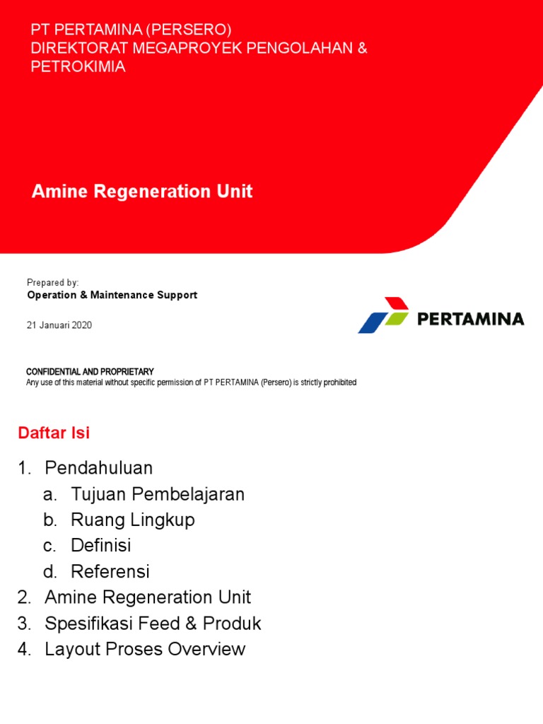 1.1 Amine Treating and Regeneration Unit | PDF